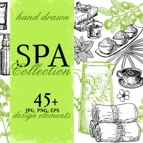 Spa And Beauty. Sketch Illustration | Master Bundles