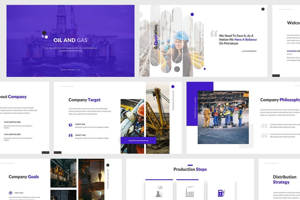 Oil and Gas Powerpoint Template – MasterBundles