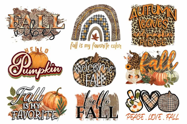 Fall Sublimation Bundle - Fall PNG Sublimation – MasterBundles