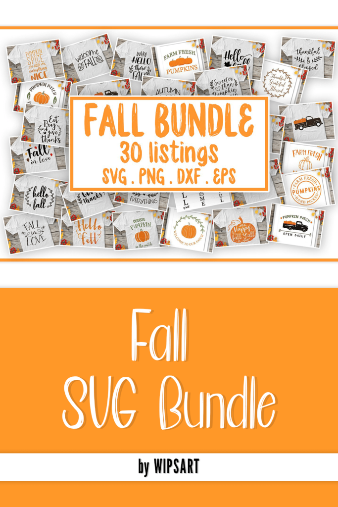 Fall SVG Bundle, Autumn SVG, Thanksgiving SVG - 30 Designs | Master Bundles