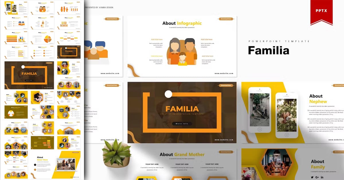 Familia Powerpoint Template – MasterBundles