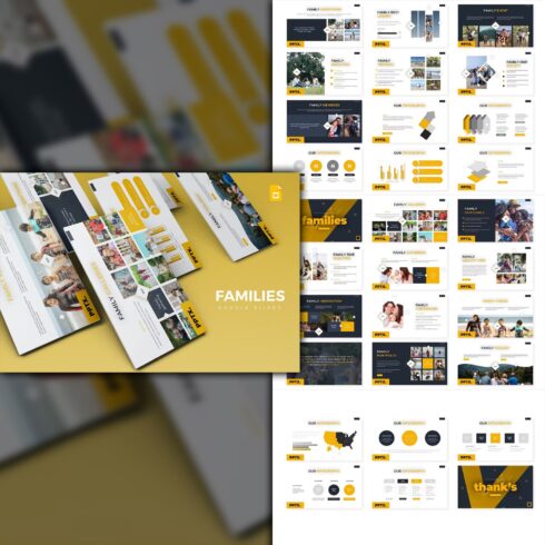 Families - Powerpoint Template 150+ Slides – MasterBundles