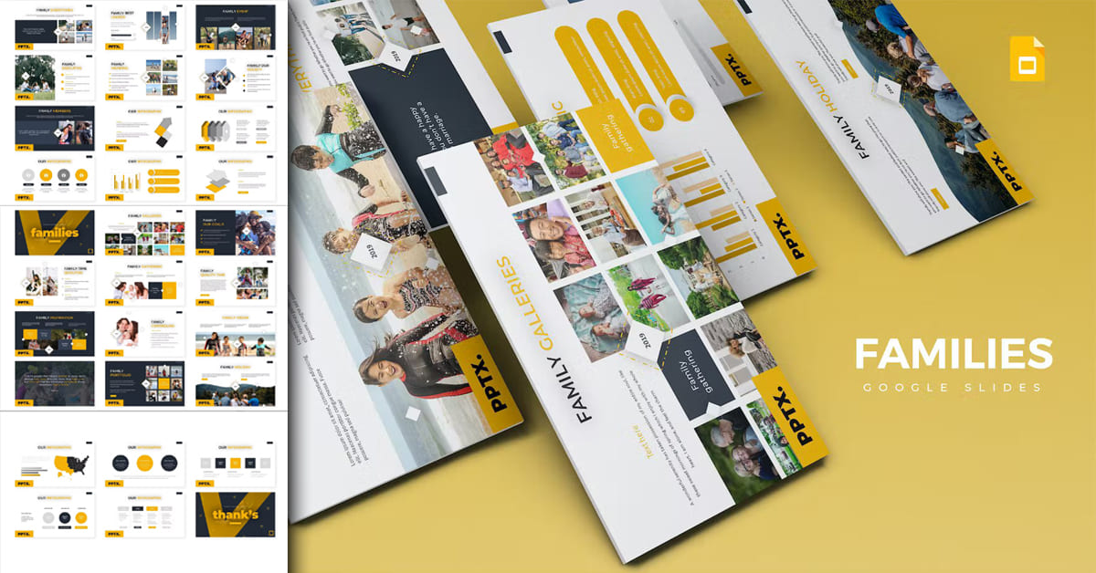 Families - Powerpoint Template 150+ Slides – MasterBundles