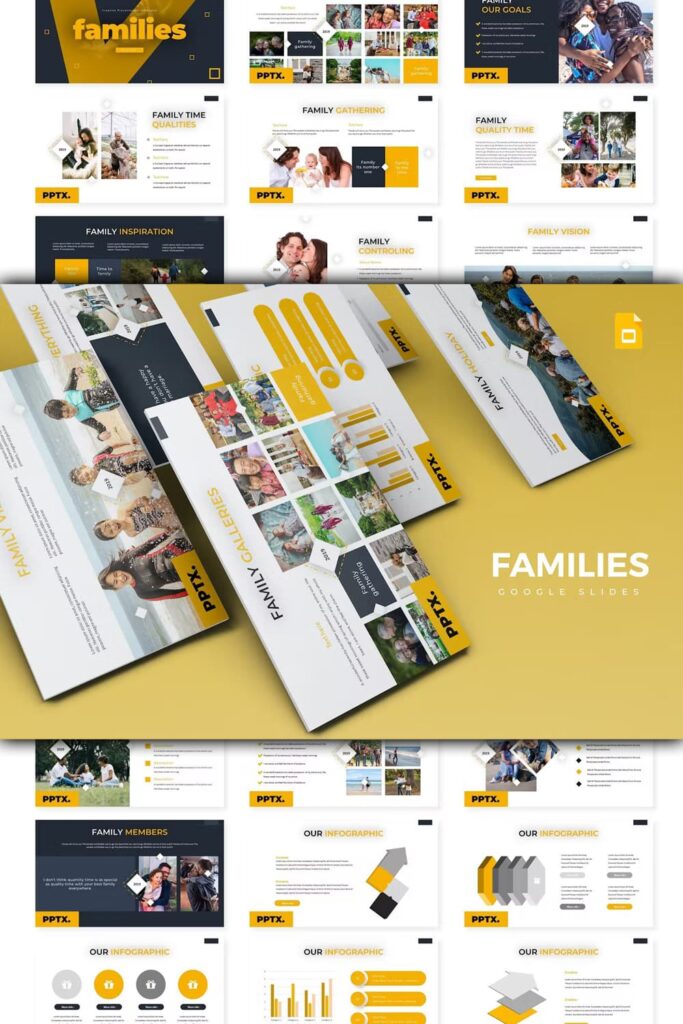 Families - Powerpoint Template 150+ Slides – MasterBundles