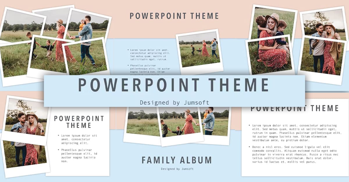 Family Album PowerPoint Template – MasterBundles