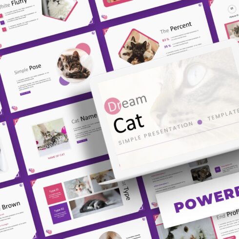 Dream Cat - Powerpoint Template | Master Bundles