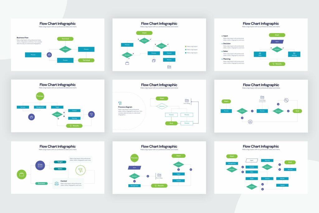 Flow Chart Infographics – MasterBundles