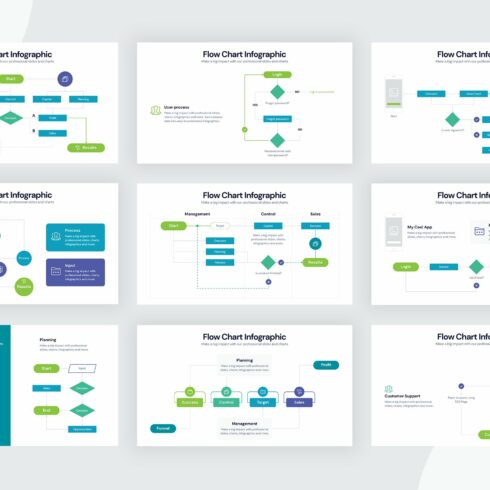 Flow Chart Infographics | Master Bundles