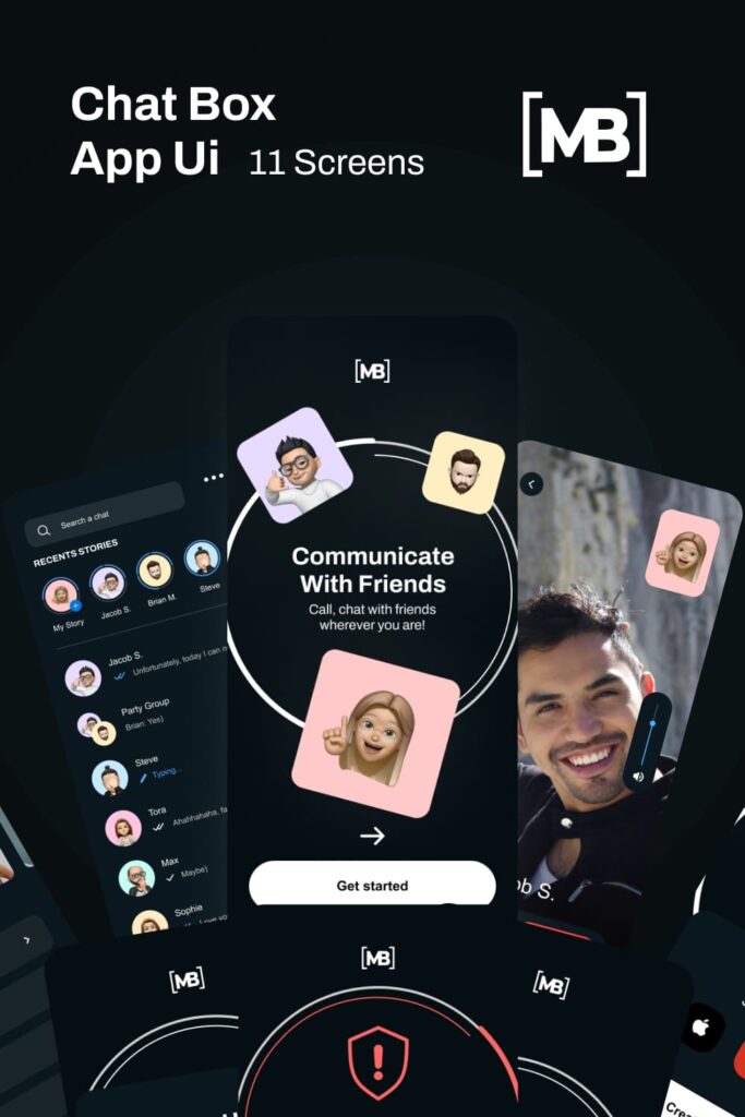Chat Box App UI – MasterBundles