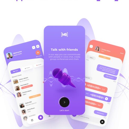 Voice Chat App UI | Master Bundles