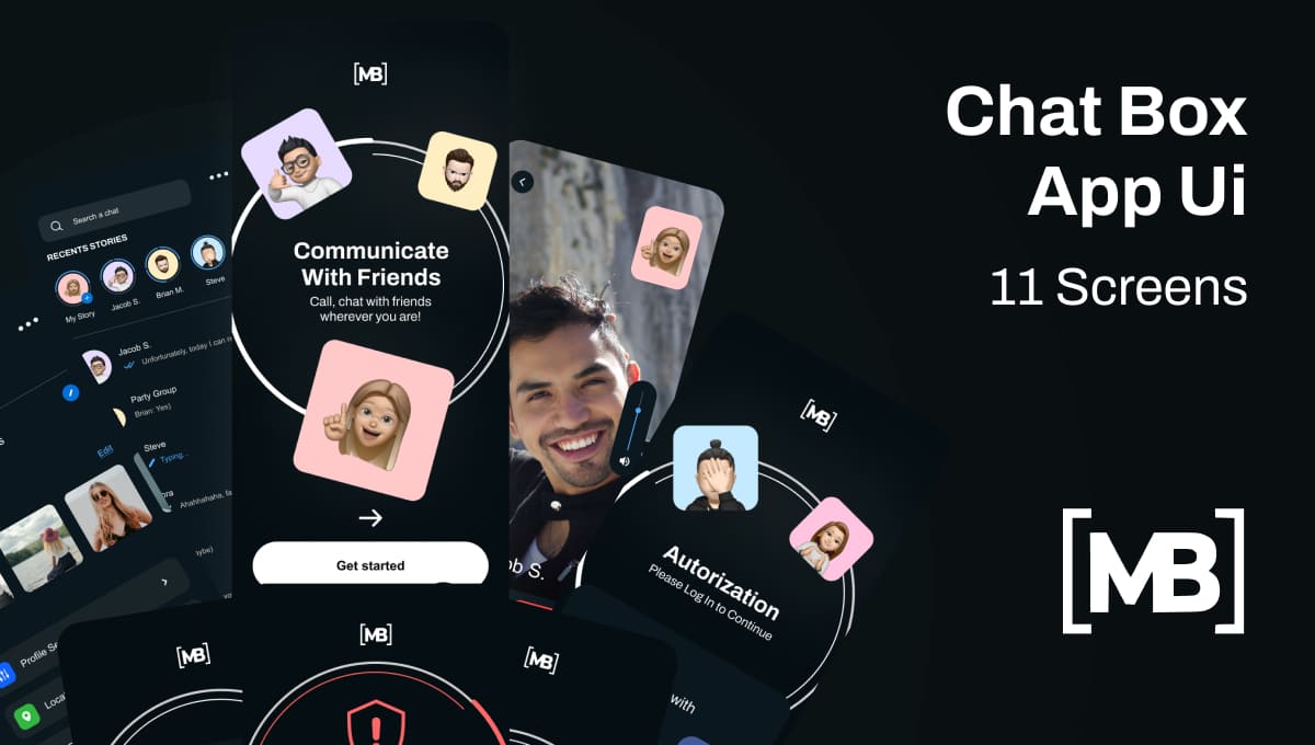 Chat Box App UI – MasterBundles