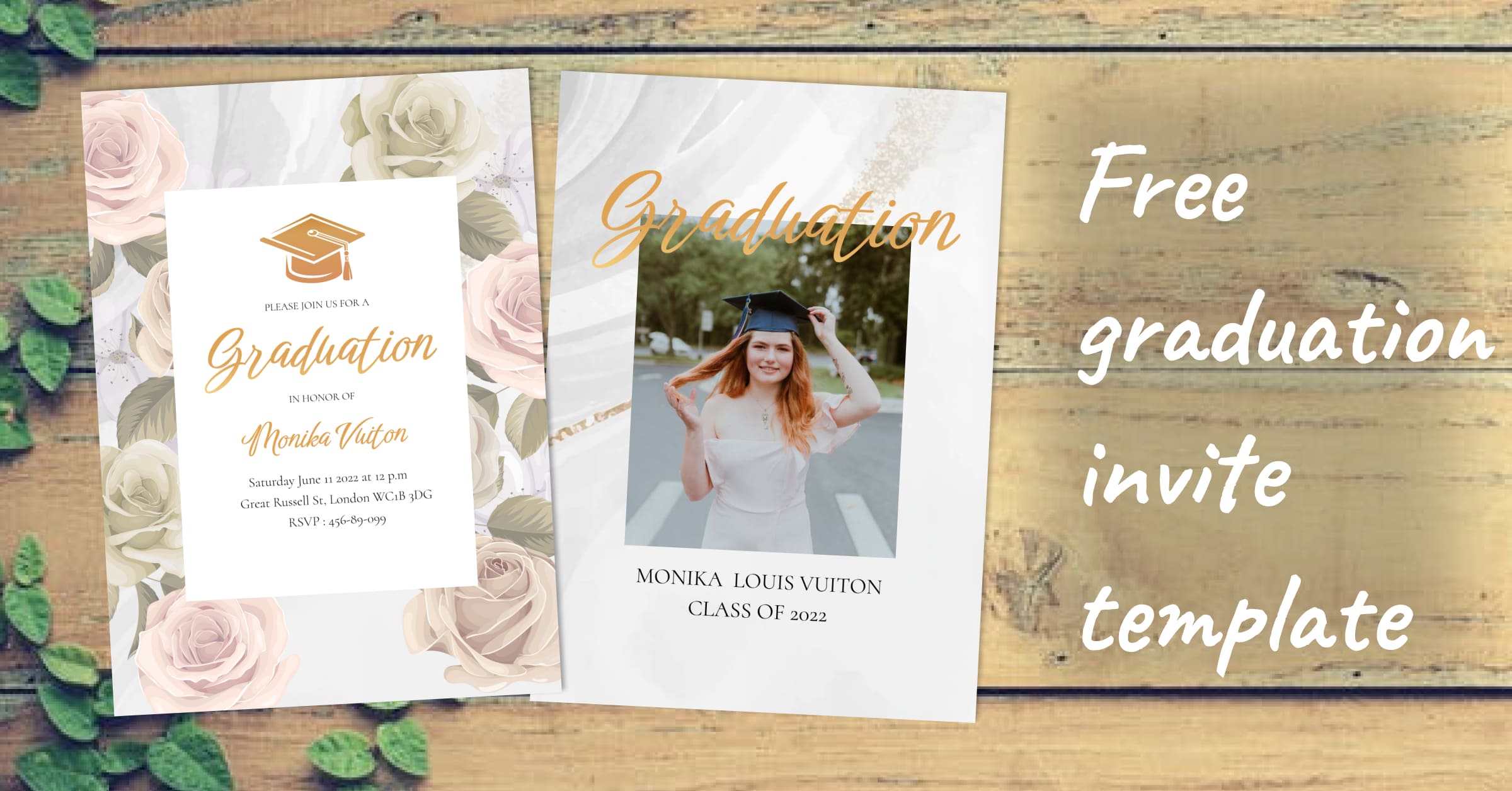 Free Graduation Invite Template – MasterBundles