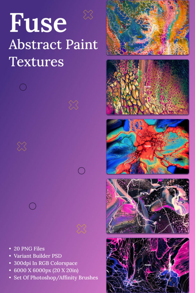 Fuse: Abstract Paint Textures – MasterBundles
