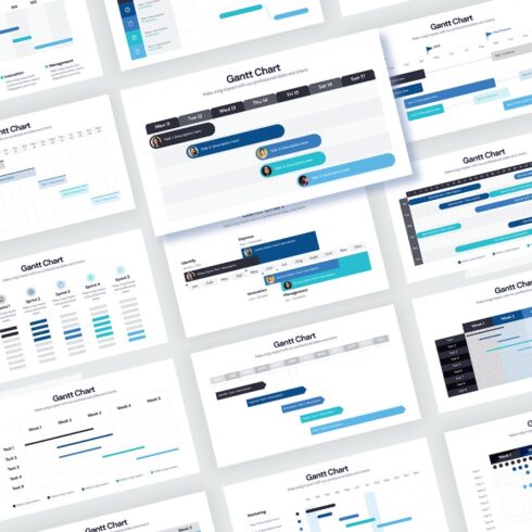 Gantt Chart Infographics – MasterBundles