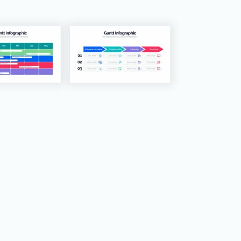 Gantt Powerpoint Infographics | Master Bundles