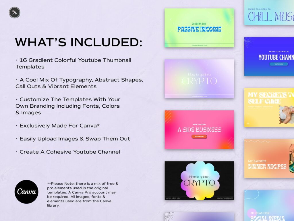 Gradient Youtube Thumbnail Template – MasterBundles