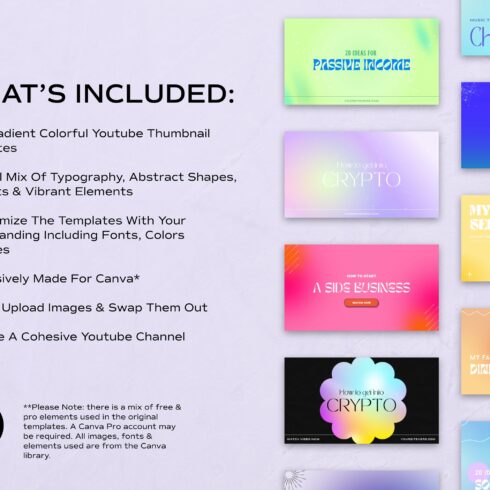 Gradient Youtube Thumbnail Template | Master Bundles