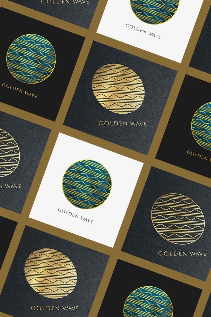 Golden Wave Logo – MasterBundles