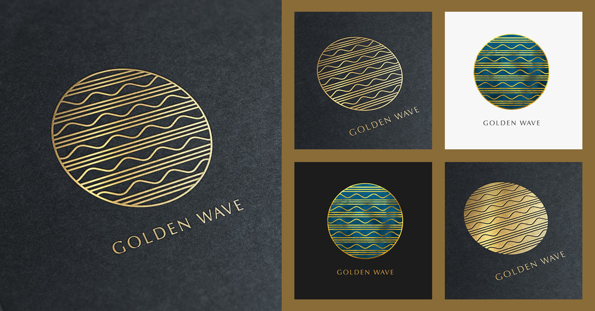 Golden Wave Logo – MasterBundles
