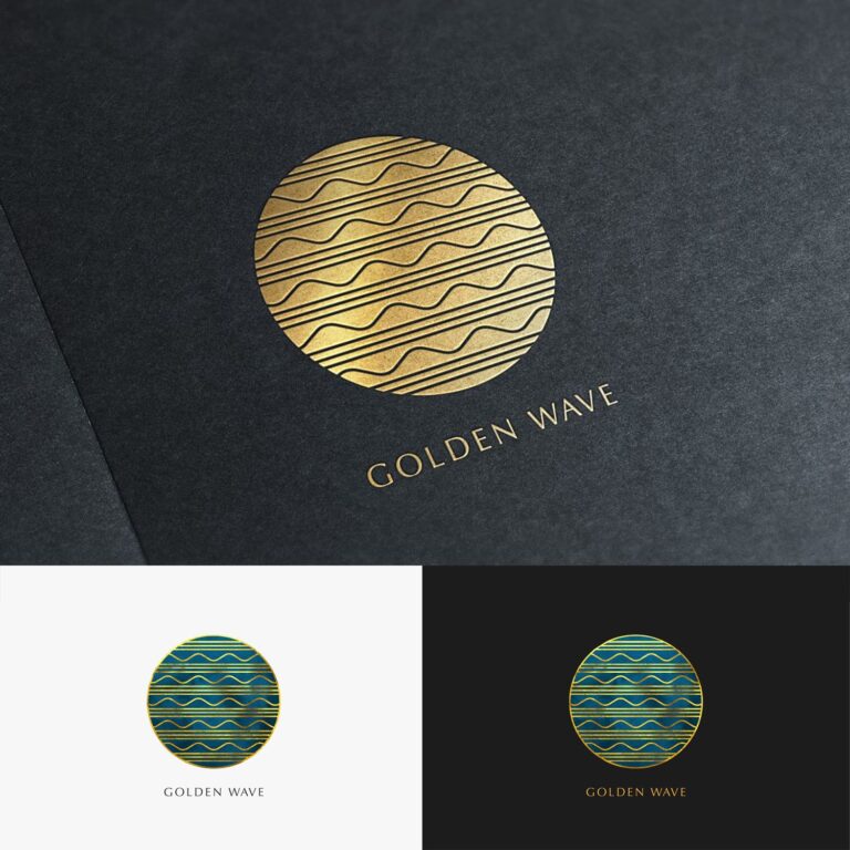 Golden Wave Logo – MasterBundles