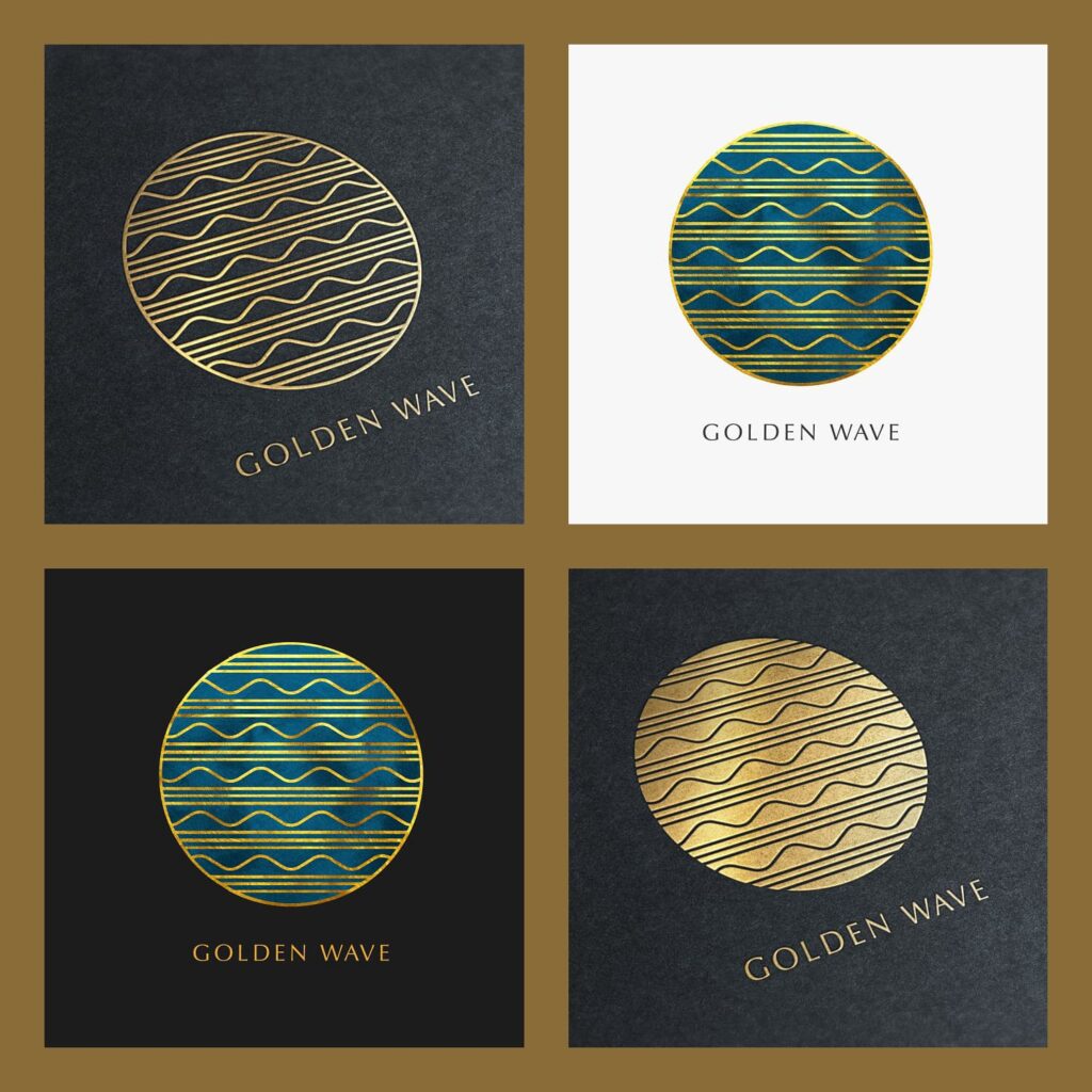 Golden Wave Logo – MasterBundles