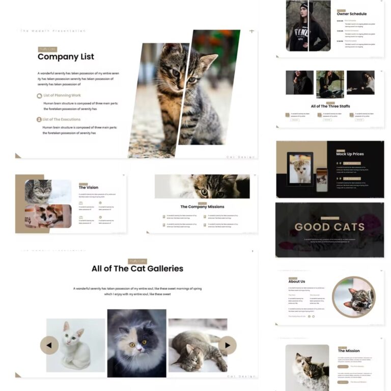 Good Cat - Google Slide Template – MasterBundles
