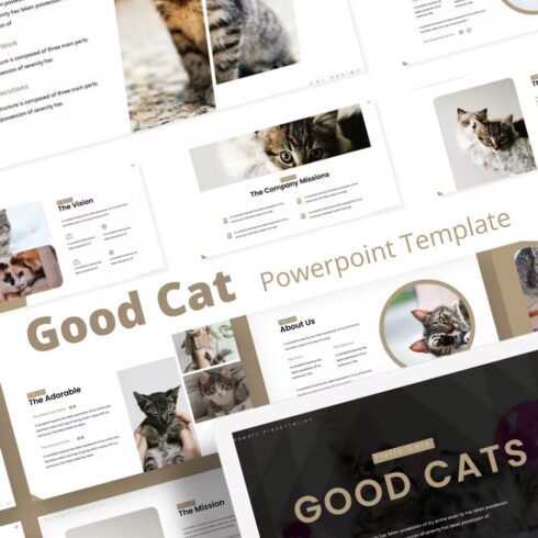 Good Cat Powerpoint Template | Master Bundles