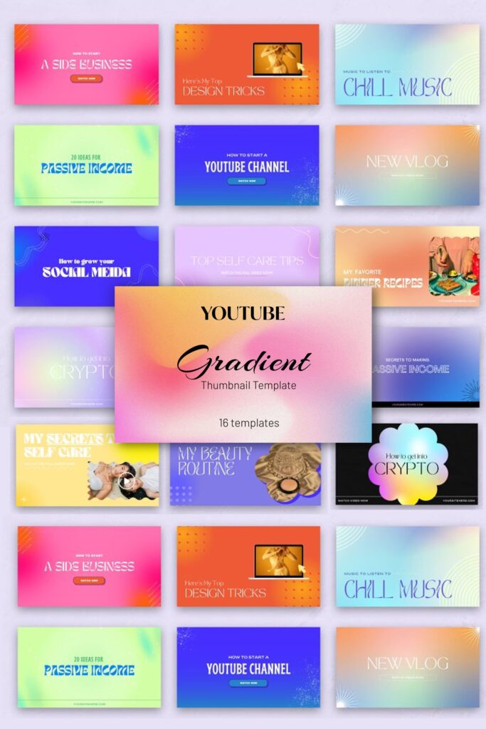 Gradient Youtube Thumbnail Template – MasterBundles