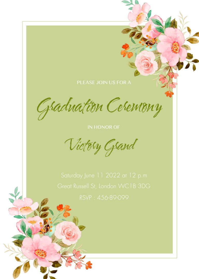 Graduation Ceremony Invite Template – MasterBundles