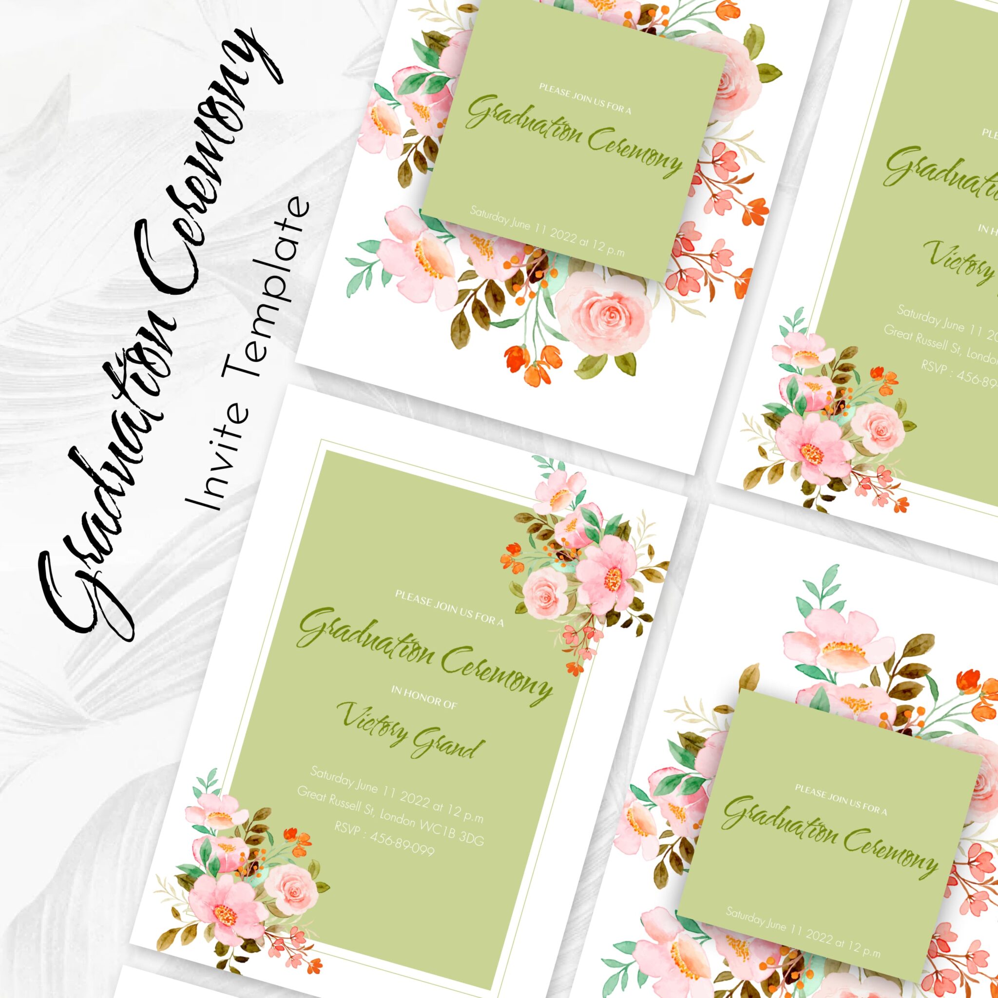 Graduation Invite Template FIGMA – MasterBundles