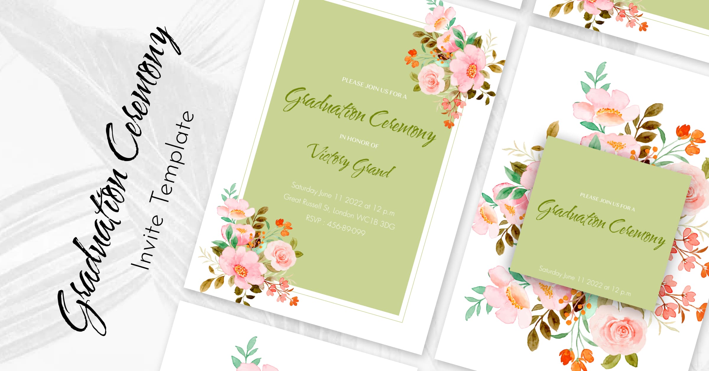 Graduation Ceremony Invite Template – MasterBundles