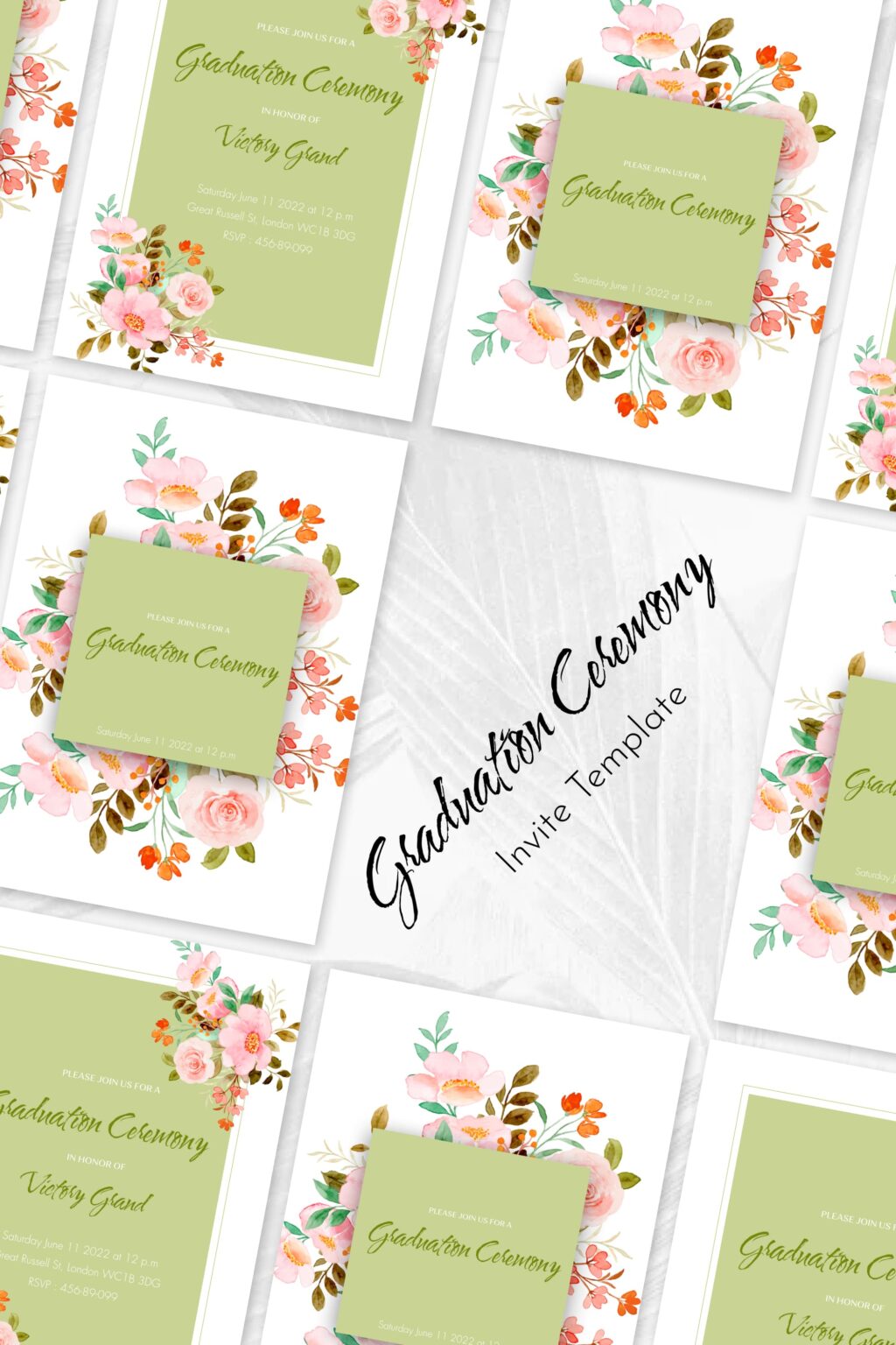 Graduation Ceremony Invite Template – MasterBundles