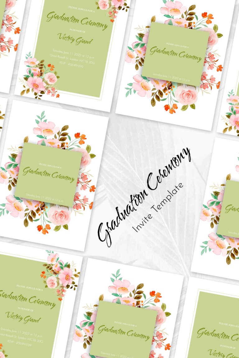 Graduation Ceremony Invite Template – MasterBundles