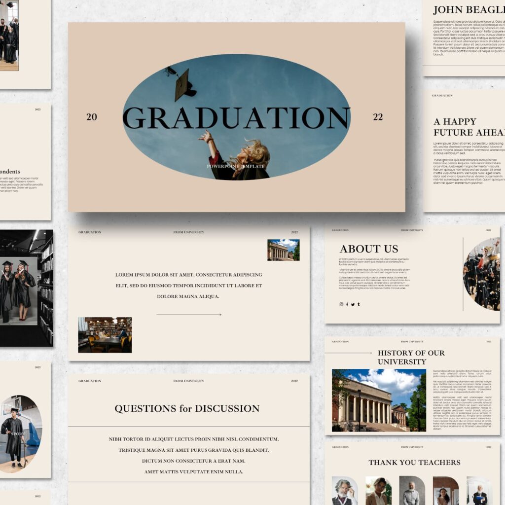 Graduation Powerpoint Template – MasterBundles