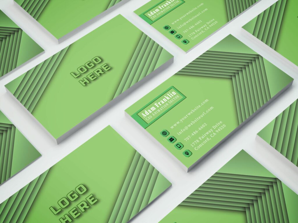 6 Business cards | Creative Envelope Business cards Pack - MasterBundles