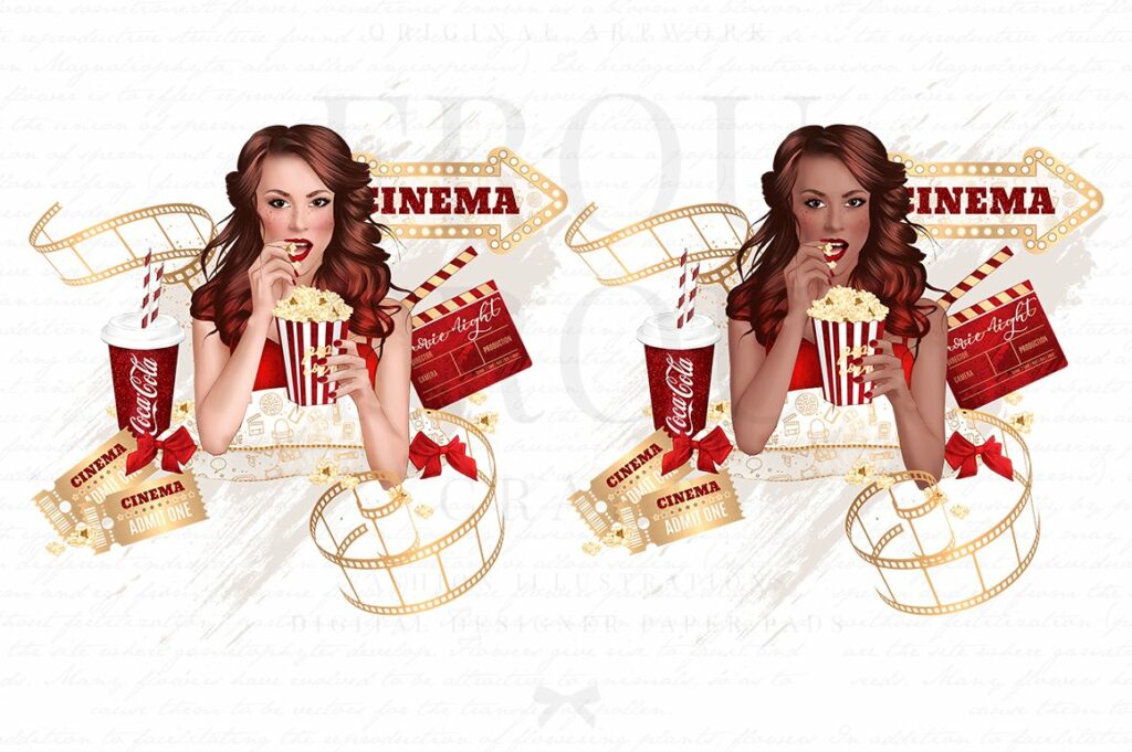 Movie Night Clip Art – MasterBundles