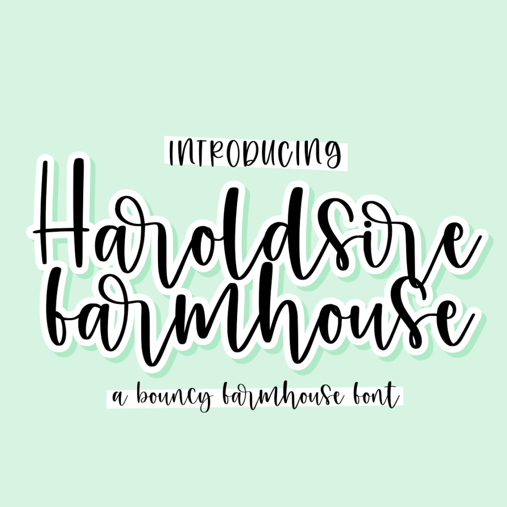 Haroldsire a Bouncy Handwritten Modern Cursive Font - MasterBundles