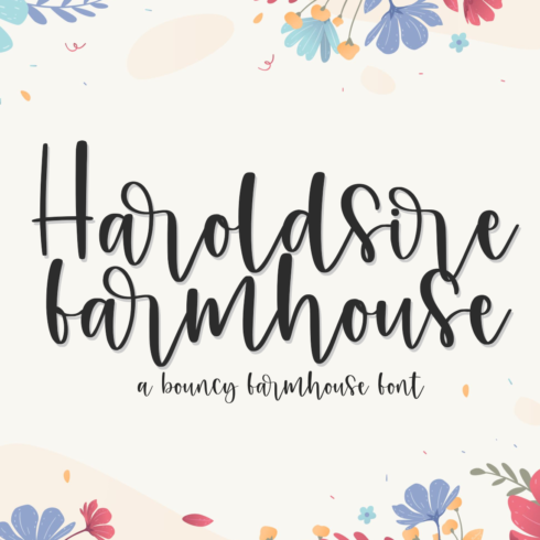 Haroldsire a Bouncy Handwritten Modern Cursive Font - MasterBundles