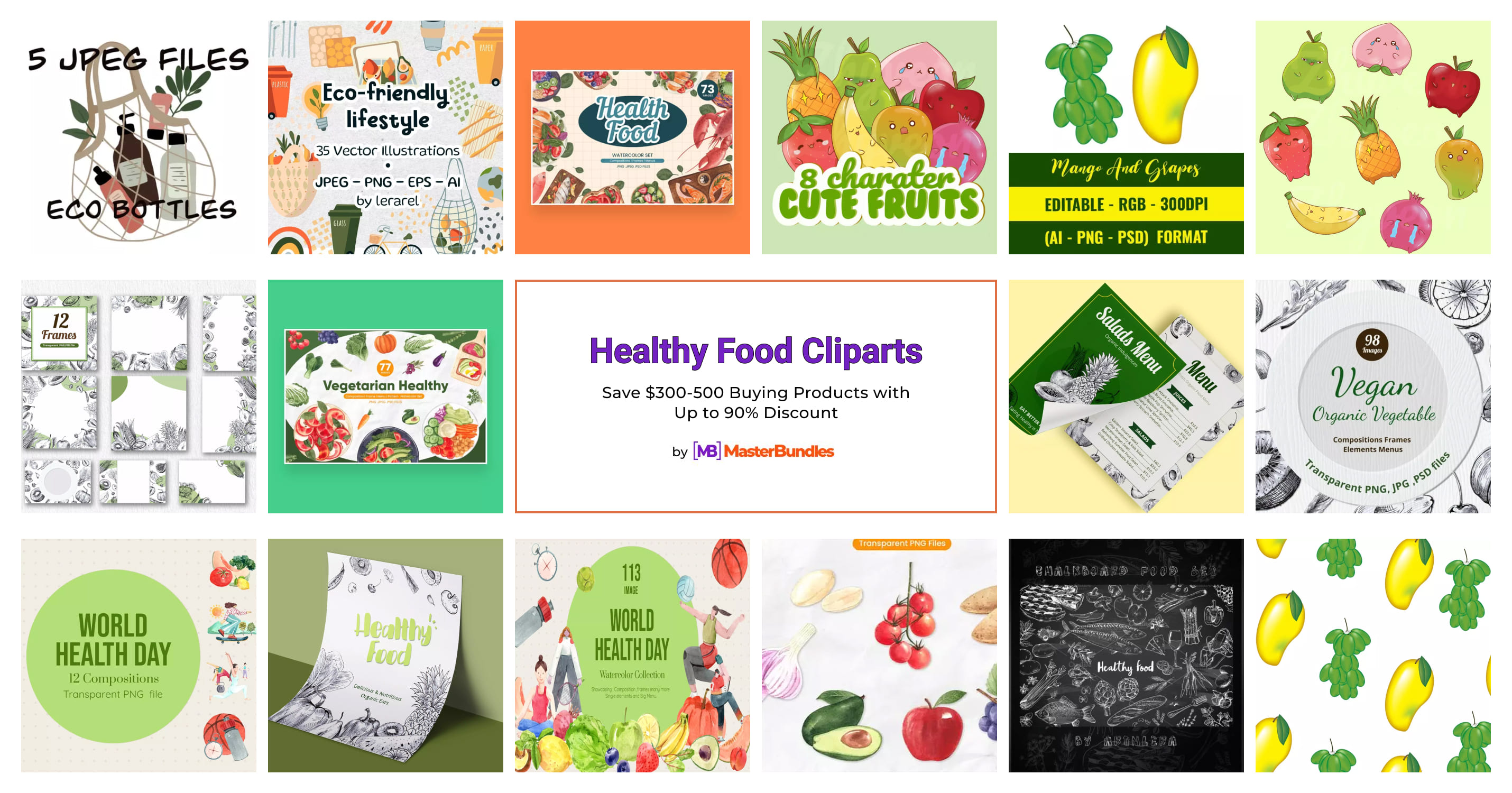 21+ Healthy Food Cliparts for 2025 - MasterBundles
