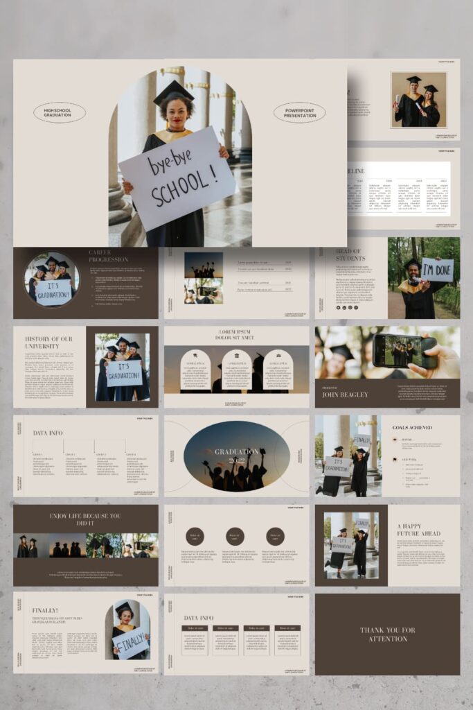 High School Graduation Powerpoint Presentation – MasterBundles