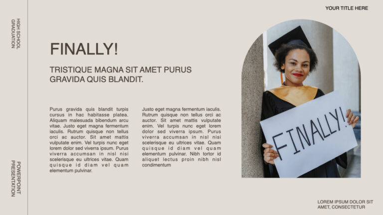 High School Graduation Powerpoint Presentation – MasterBundles