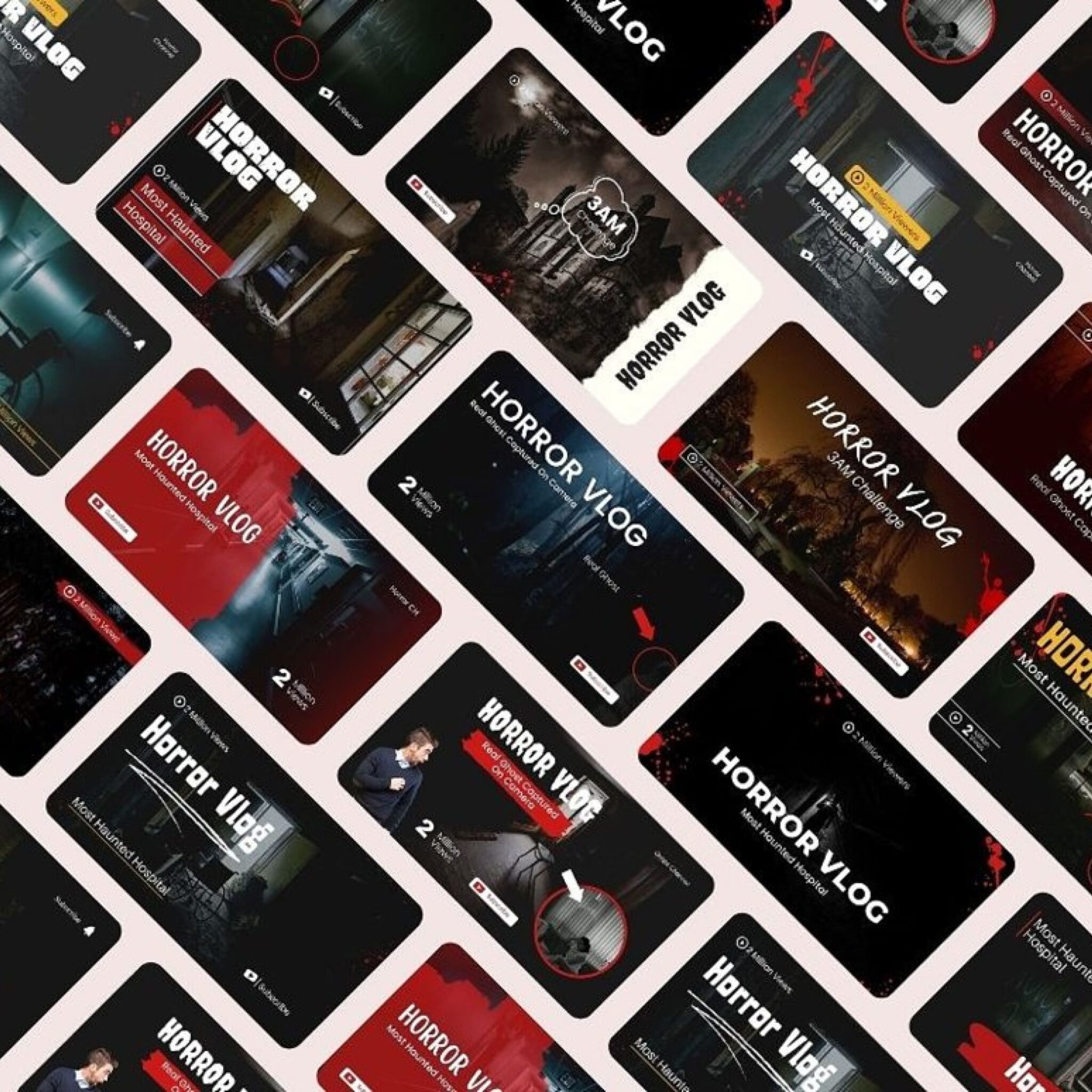 Horror Vlog Youtube Thumbnail – MasterBundles