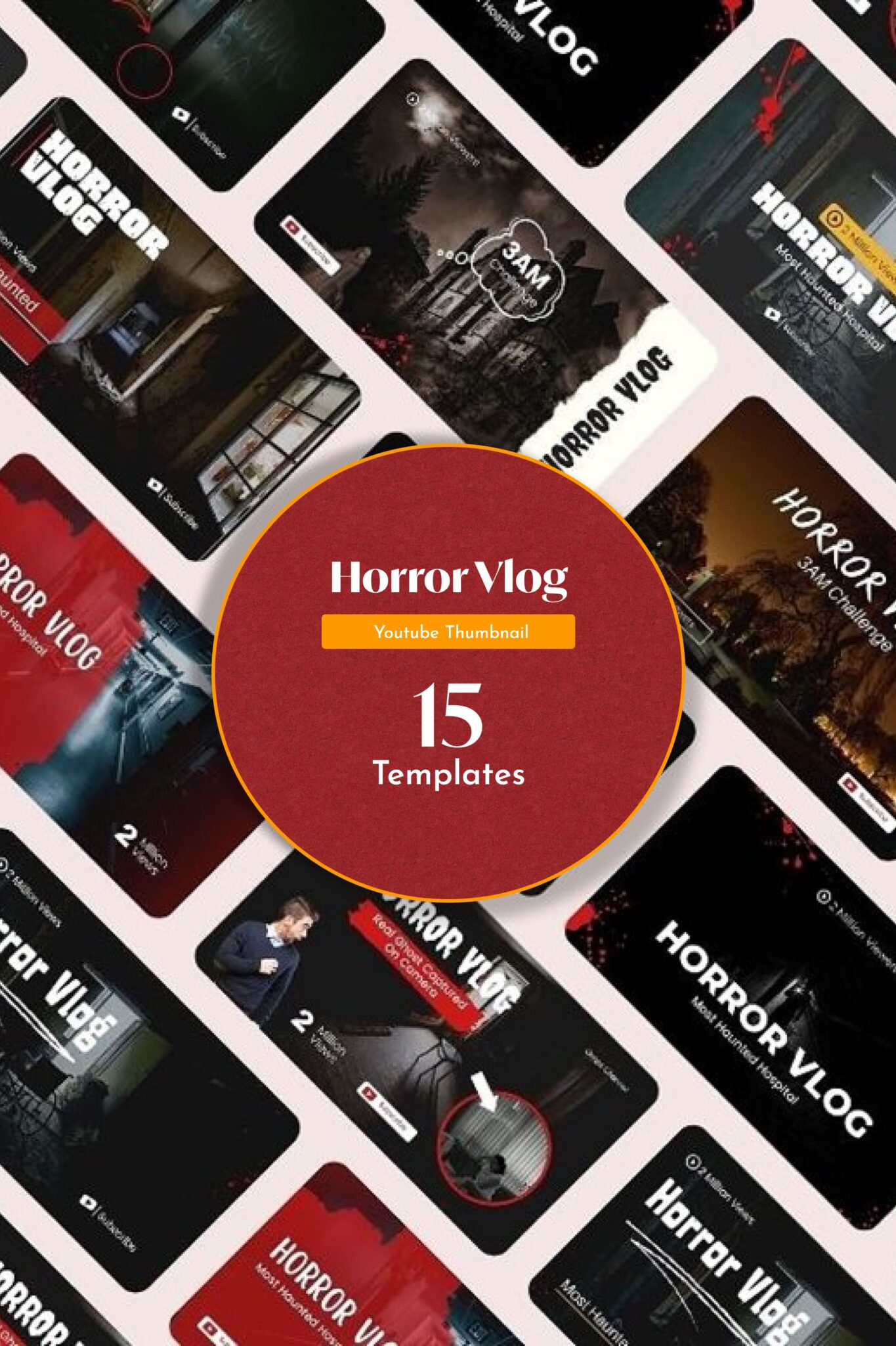 Horror Vlog Youtube Thumbnail – MasterBundles