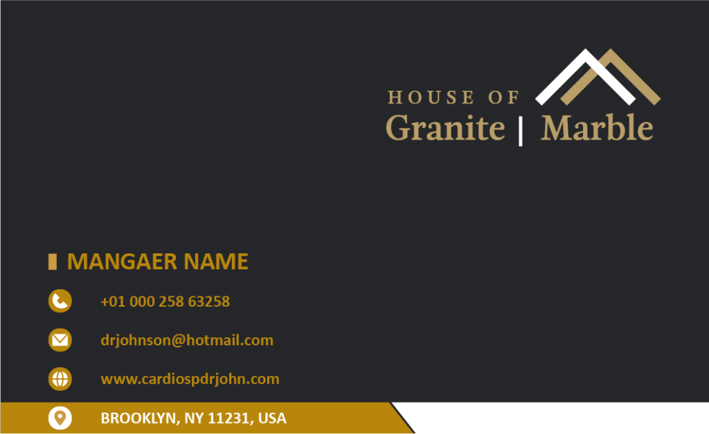 House of Granite Marble Profesional Business Card - MasterBundles