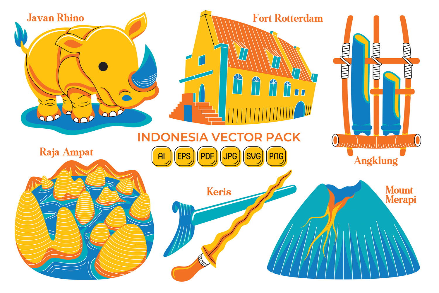 Indonesia Vector Pack #01 - MasterBundles