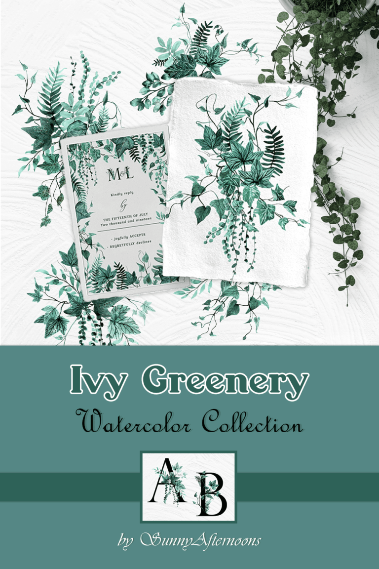 Ivy Greenery Watercolor Collection – MasterBundles