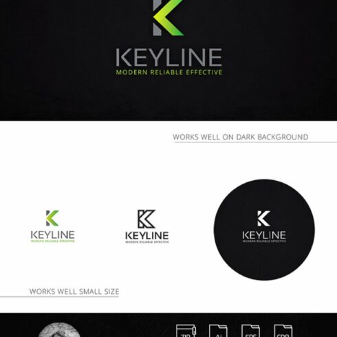 Keyline Letter K Logo Template | Master Bundles