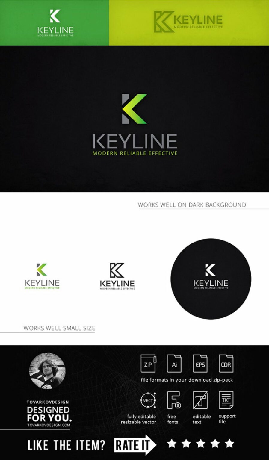 Keyline Letter K Logo Template – MasterBundles