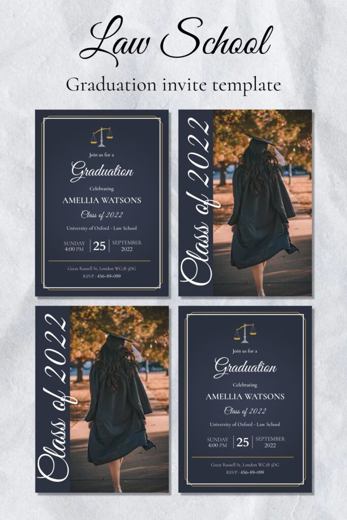Law School Graduation Invite Template – MasterBundles