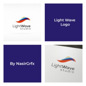 Light Wave Logo | MasterBundles